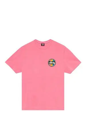 StÜssy Classic Dot Pigment Dyed Tee - Pink