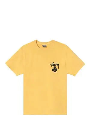 StÜssy Club Pigment Dyed Tee - Yellow