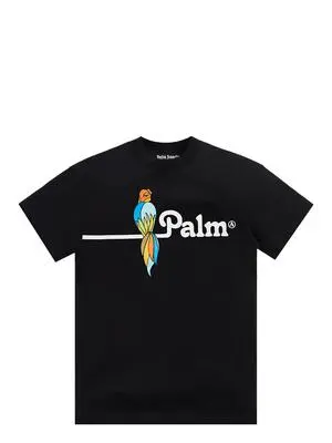 Palm Angels Parrot Classic Tee /white - Black