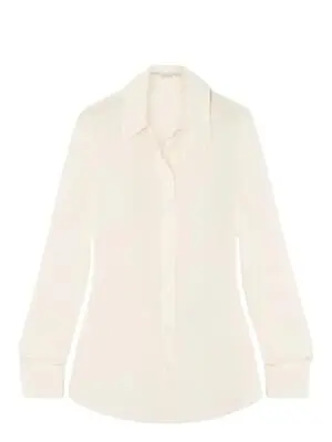Stella McCartney Silk Crepe De Chine Shirt - Neutrals