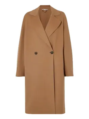 Stella McCartney Iconic Double-breasted Wool Coat - Brown