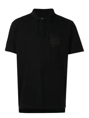 OSKLEN Short-sleeve Cotton Polo Shirt - Black