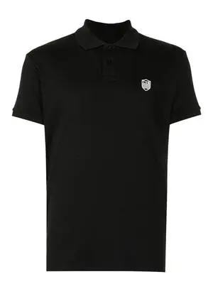 OSKLEN Brasão Cotton Polo Shirt - Black