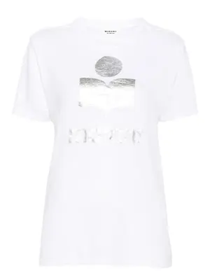 MARANT ETOILE Zewel Linen T-shirt - White