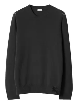 Burberry Equestrian Knight Cashmere Jumper - Black