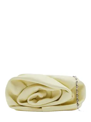 Burberry Rose Chain Leather Clutch - Neutrals