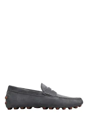 TOD'S Gommino Macro Leather Driving Shoes - Grey