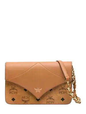 Mcm Mini Diamond Visetos Print Shoulder Bag - Neutrals