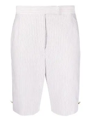 Thom Browne Striped Bermuda Shorts - White