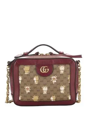 Gucci Doraemon X Coated Canvas Camera Bag - Red