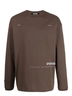 SPOONYARD Snow Mountain T-shirt - Brown