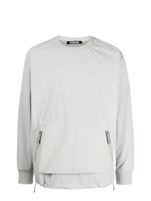 SPOONYARD Zip-pocket Crew-neck Sweatshirt - Grey