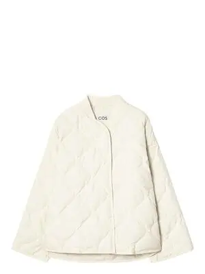 Cos Oversized Quilted Jacket Beige
