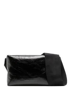UMA WANG Leather Shoulder Bag - Black