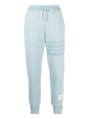 Thom Browne 4-bar Stripe Cotton Track Pants - Blue