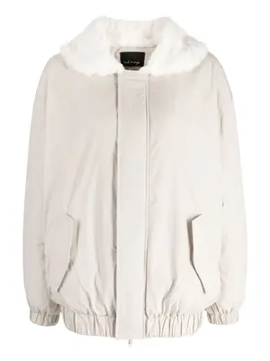 TOUT A COUP Faux Shearling-trim Jacket - Neutrals