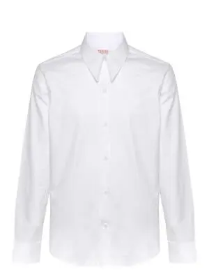 FURSAC Straight-point Collar Cotton Shirt - White