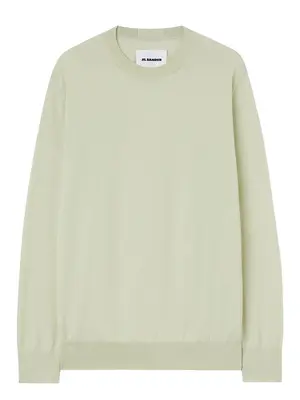 JIL SANDER Jil Sander Crew-Neck Wool Jumper Green