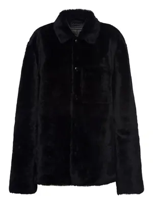Prada Shearling Blouson Jacket - Black