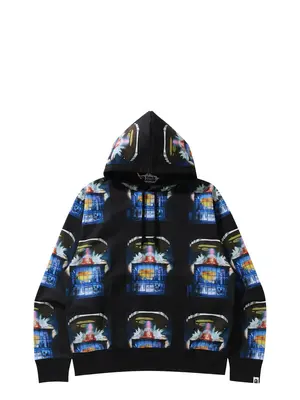 A BATHING APE Invasion Relaxed Fit Hoodie - Black