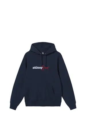 StÜssy Sport Applique Hoodie - Blue