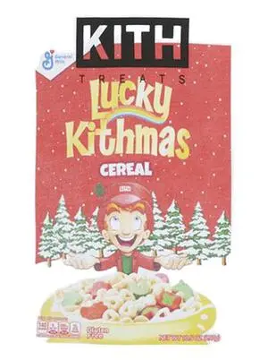 Kith For Lucky Charms Kithmas Cereal Box Vintage Tee - White
