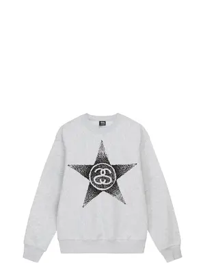 StÜssy Stars Crew - Grey