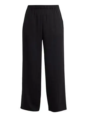 Lafayette 148 New York Perry Wide-leg Stretch Silk Pants - Black
