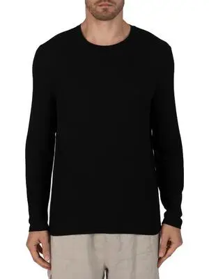 ATM Anthony Thomas Melillo Oversize Rib Long Sleeve T-shirt - Black