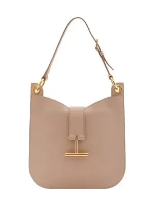 TOM FORD Small Tara Leather Top Handle Bag - 1j013 Light Beige