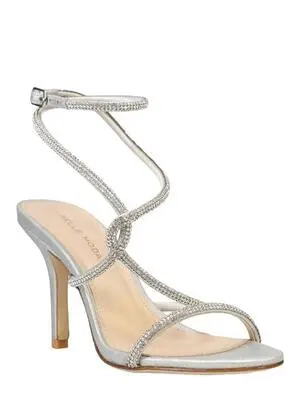 Pelle Moda Pelle Moda Kaleah Crystal Strappy Sandal Silver