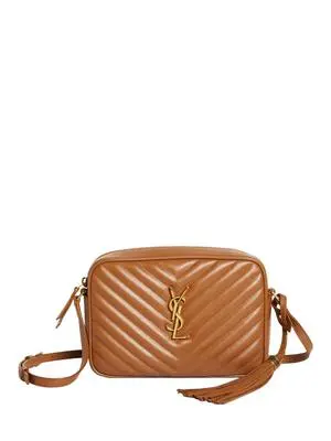 Saint Laurent Saint Laurent Lou Leather Camera Bag Cinnamon