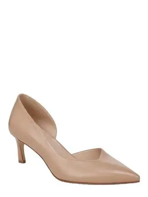 27 EDIT NATURALIZER Faith D'orsay Pump - Creme Brulee Leather