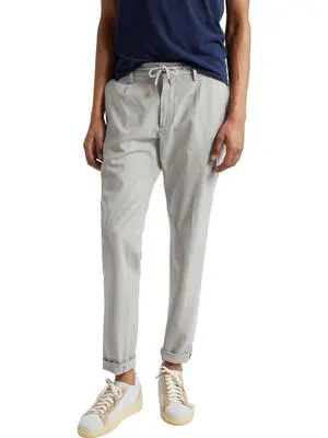 Eleventy Drawstring Waist Virgin Wool Pants - Medium Grey