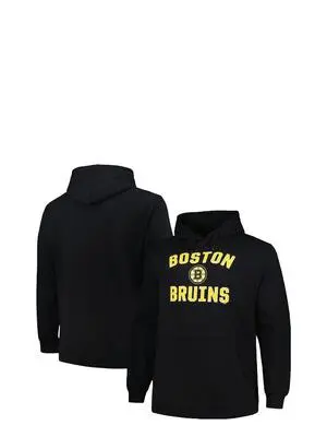 Profile Boston Bruins Arch Over Logo Pullover Hoodie - Black