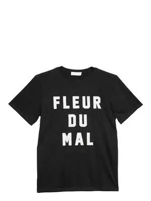Fleur Du Mal Logo Tee - Black