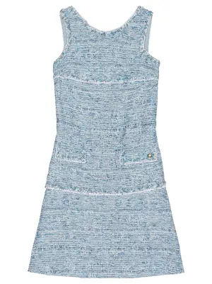 Chanel Tweed Mini Dress - Blue
