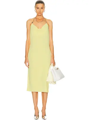Bottega Veneta Double Fluid Viscose Knit Dress - Pineapple