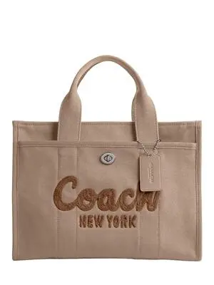 Coach Cargo Logo Canvas Tote Bag - Neutral