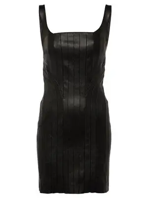 Stouls Nino Leather Minidress - Black