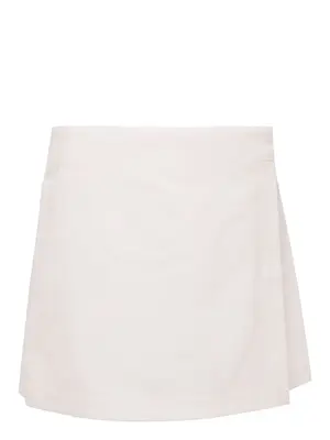 Chloé High-rise Cotton Skort - White