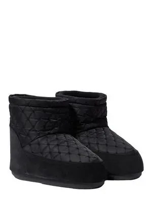 Moon Boot Icon Low Quilted Snow Boots - Black