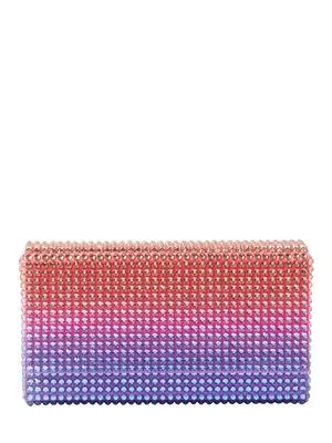 Amina Muaddi Super Amini Paloma Mini Embellished Clutch - Multicoloured