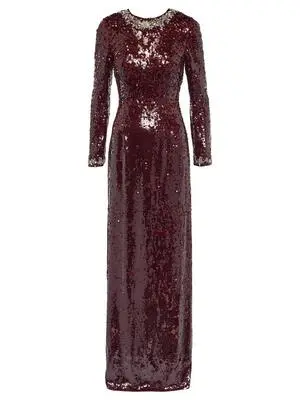 Erdem Yoanna Sequined Gown - Red