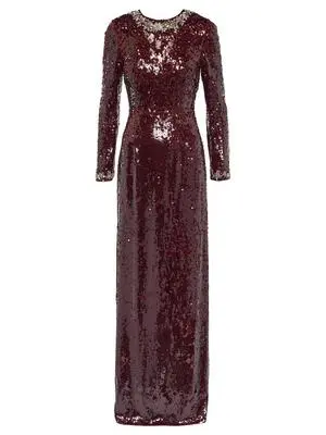 Erdem Erdem Yoanna Sequined Gown Red