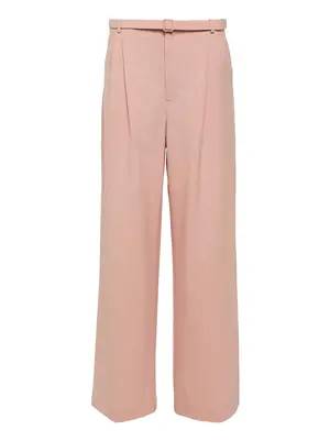 Sir The Label Dario Mid-rise Wide-leg Pants - Pink