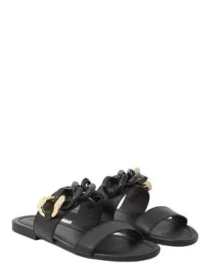 See By Chloé Lynette Leather Sandals - Black