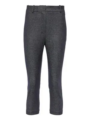 Magda Butrym High-rise Cropped Pants - Blue