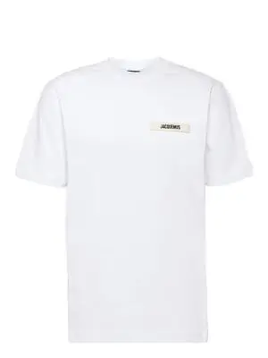 Jacquemus Le T-shirt Gros Grain Cotton T-shirt - White