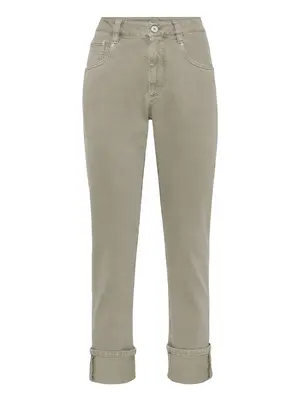 Brunello Cucinelli Mid-rise Straight-leg Jeans - Green